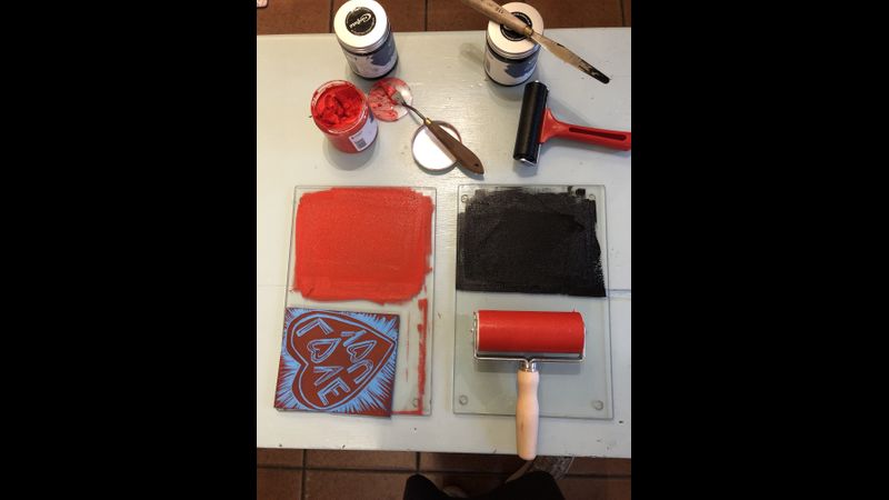 Lino printing kit