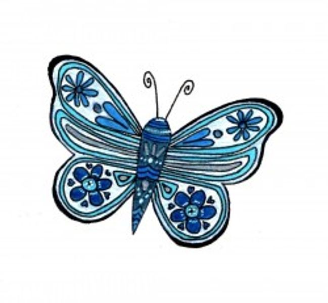 Blue Butterfly Crafts